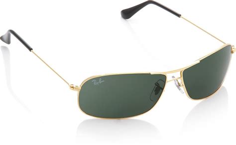 Buy Ray Ban Rectangular Sunglasses Green For Men Online Best Prices In India