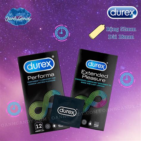 Bao Cao Su Durex Performa Kéo Dài Quan Hệ Hộp 12 Cái Oanh Candy
