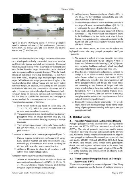 efficient vrnet an exquisite fusion network for riverway panoptic