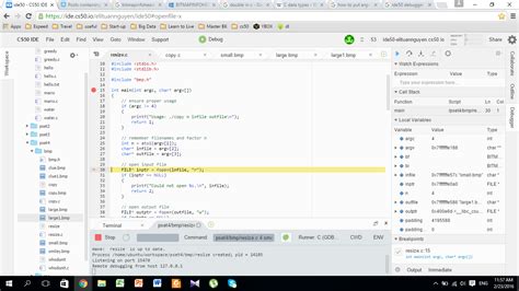 Pset4 Problem With CS50 IDE Debugger CS50 Stack Exchange