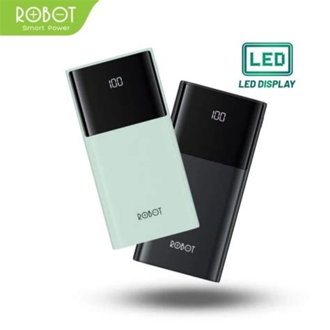 Power Bank ROBOT RT190S 10000 5V 2A Dual Input Type C Micro Lazada