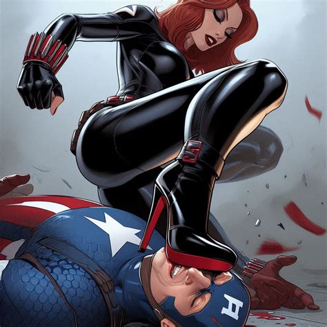 Captain America Vs Black Widow By Peter1327 On Deviantart
