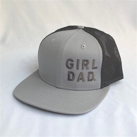 Girldad® Steel Grey Embroidered Trucker Hat Fynnleigh Mae And Co