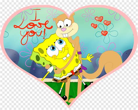 Spongebob And Sandy Kissing Drawing