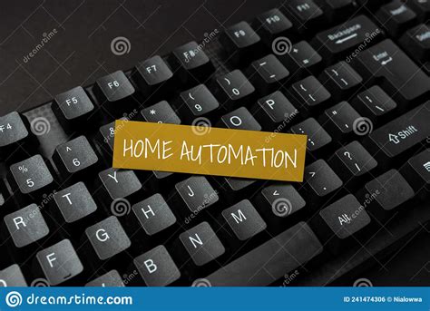 Hand Writing Sign Home Automation Business Concept Monitoring The Electrical Activity Of The