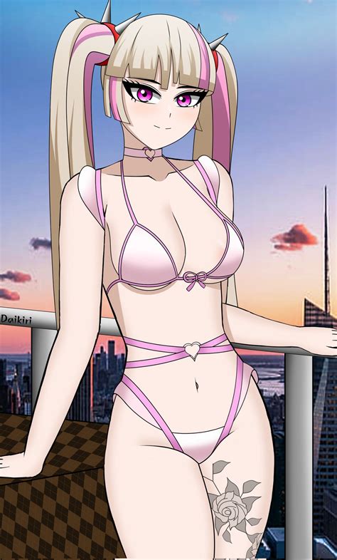 Rule 34 1girls Blonde Hair Breasts Choker Daikiri Di Mon Female