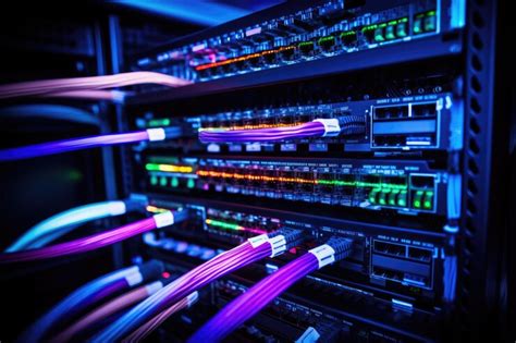 Premium Ai Image Infrastructure Concept In Data Center With Network Premium Ai Image Infrastructure Concept In Data Center With Network