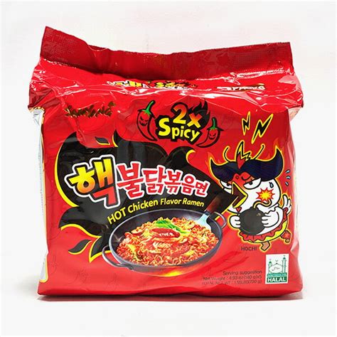【通販】いいとこショップ 三養 ブルダック炒め麺 激辛2倍 140g×5個入りパック ヘクブルダック 韓国ラーメン お取り寄せ