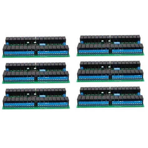 6X R421C32 DC12V 32 Channels Modbus RTU RS485 Bus Relay UART Serial Port Board For PLC LED