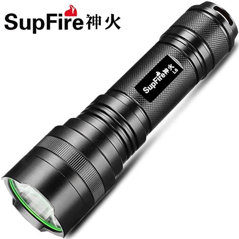 Supfire神火l6 Xper5强光手电筒t6 L2充电led户外灯26650远射王（功率5w）中型手电筒报价参数图片视频怎么样