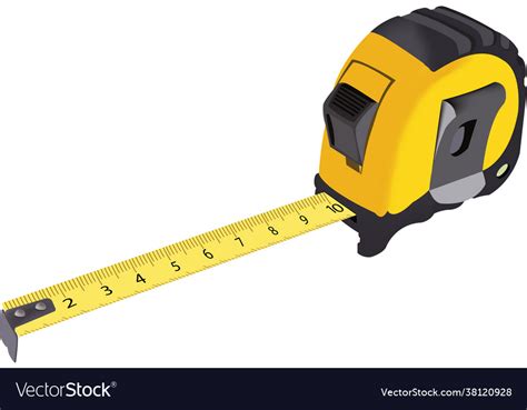 Winding Meter Roll Up Metal Meter For Hobby Vector Image