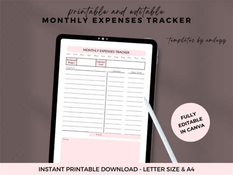 1 Canva Expenses Tracker Designs And Graphics