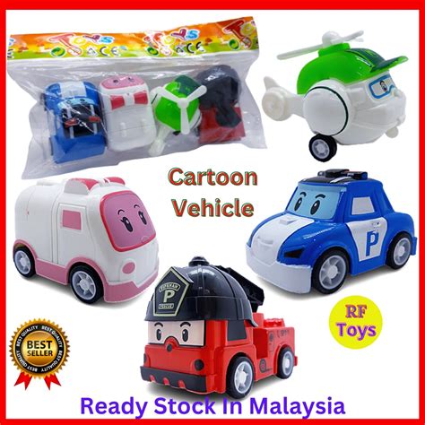Robocar Poli Transformers Car Toy Ambulance Helicopter Police Car Fire Truck 4pcs Set Vehicle