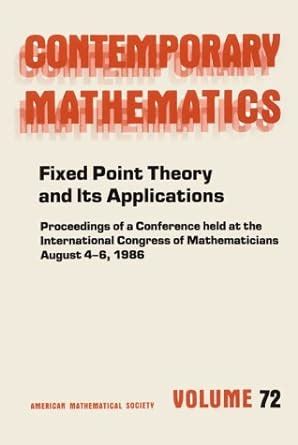 Fixed Point Theory And Its Applications International Congress Of