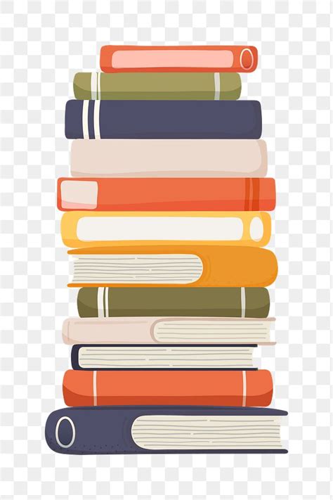 Book Stack Png Sticker Cute Premium Png Rawpixel