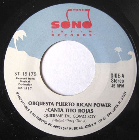 Orquesta Puerto Rican Powercanta Tito Rojas Quiereme Tal Como Soy