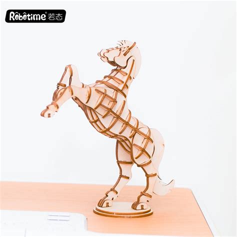 Puzzle 3d Cal Lemn 72 Piese Emag Ro