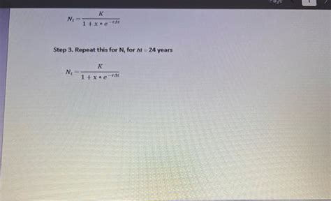 [solved] Instructions Use The Logistic Equation To Analyze