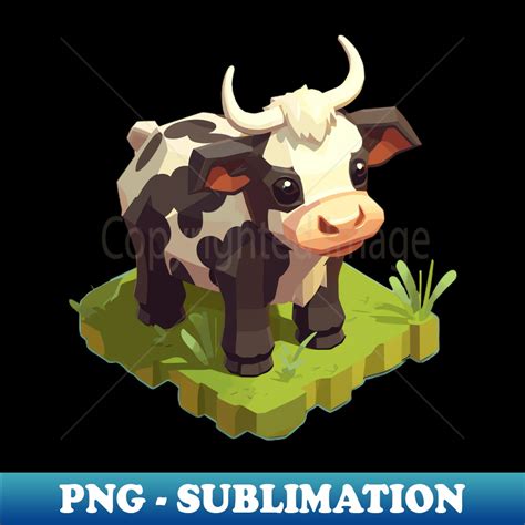 Udderly Delightful Chibi Isometric Cow Exclusive Sublimati Inspire