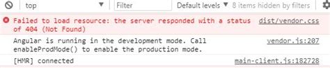 angular webpack does not generate recreate dist vendor css stack