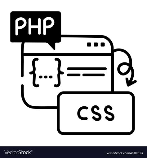 Site Coding Royalty Free Vector Image Vectorstock