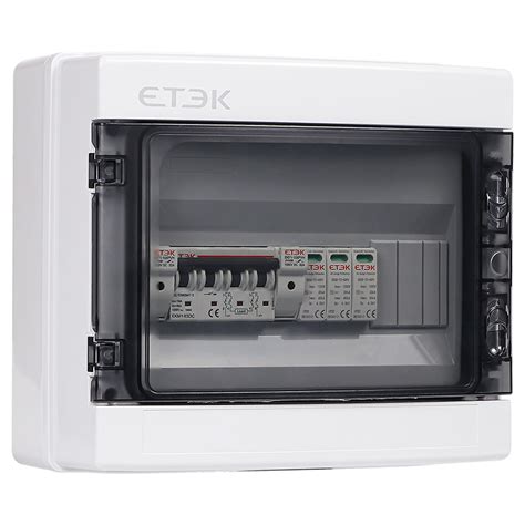 ETEK EKDB PV1 1 M 500V 1000V 1 Input 1 Output DC Combiner Box With Circuit Breaker For 1 String