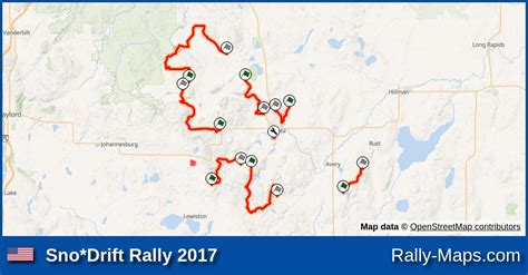 Maps Snodrift Rally 2017 Rally