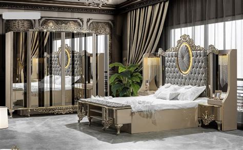 Jvmoebel Schlafzimmer Set Luxus Garnitur Schlafzimmer Doppel Bett
