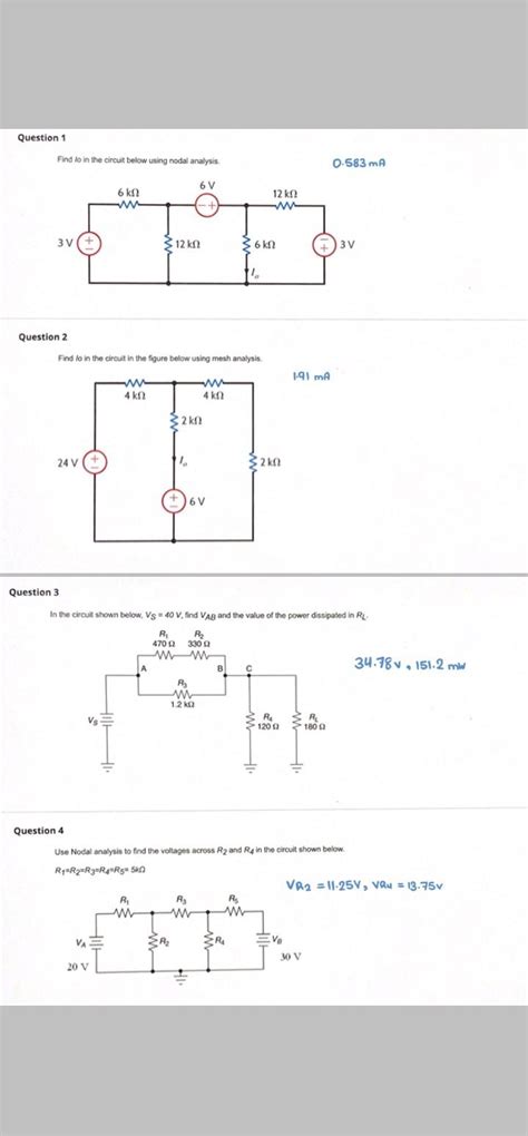 Solved Find To In The Circuat Below Using Nodal Analysis Chegg