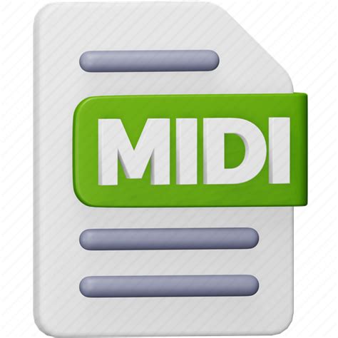 Midi File Format Page Document Extension Midi File Icon