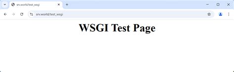 CentOS Stream 10 Apache Httpd Configure Mod Wsgi Server World