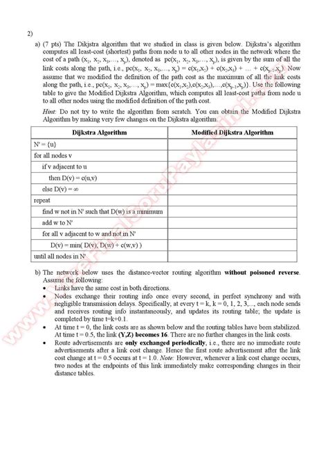 Computer Networks Final Questions Spring 2010 Sayfa 3 Vize Ve