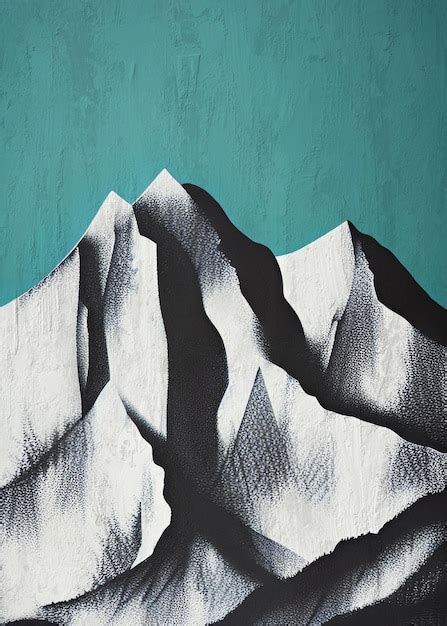 Premium Photo Rustic Grunge Landscape Nordic High Mountains Poster