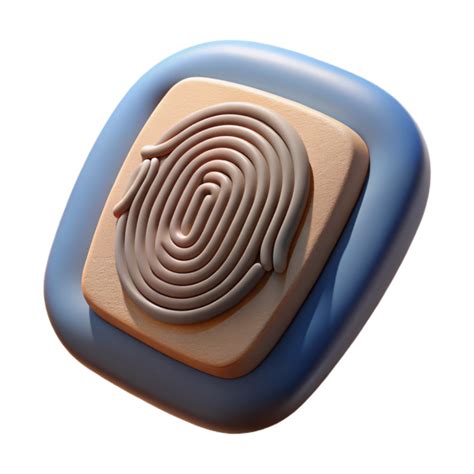 Serene Rustic Biometric Sensor Patch Isolated Element High Resolution