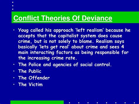 Ppt Conflict Theories Of Deviance Powerpoint Presentation Free Download Id150589