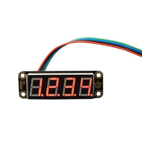 Dfrobot Gravity 4 Digital Led Segment Display Module Red Robotshop