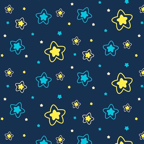 free vector hand drawn star pattern design