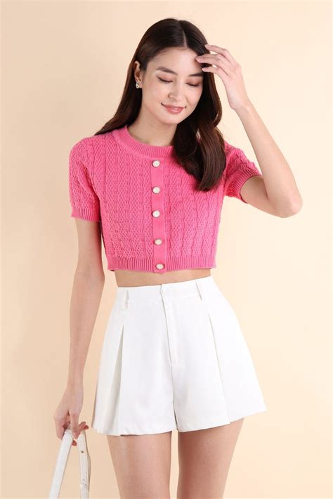 Restocked Polina Shorts In White Neonmello