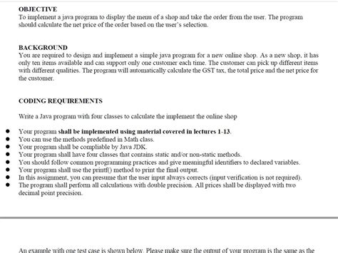 Solved Objective To Implement A Java Program To Display The Chegg