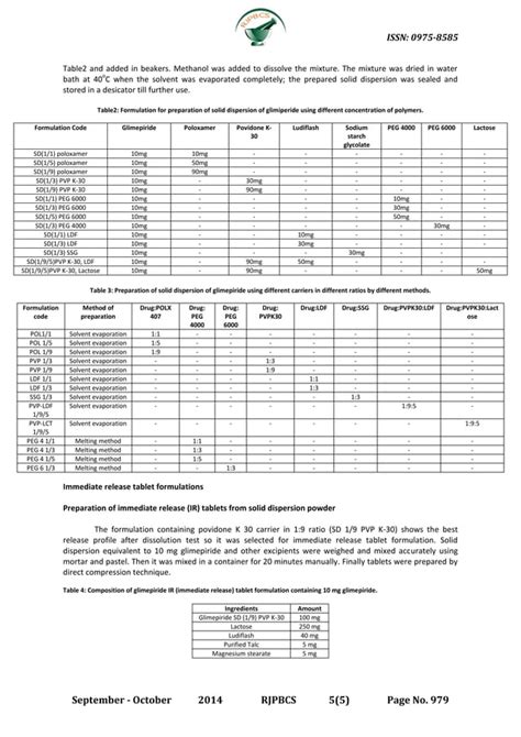 Dissolution Enhancement Of Glimepiride By Solid Dispersion Technique Pdf