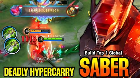Legendary Deadly Hypercarry Saber 2x Bod Build Top 1 Global Saber