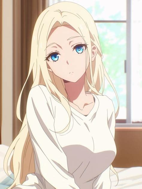 Anime Blonde Hair Female Blue Eyes