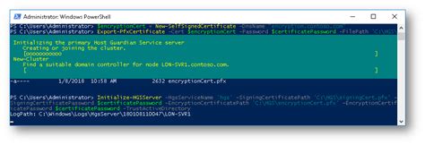 creare un guarded fabric con l admin trusted attestation e le shielded