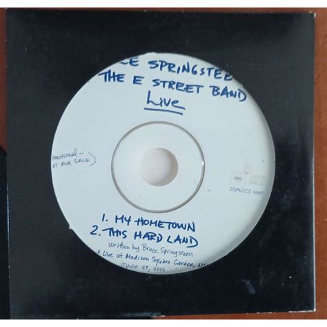 Cd Sampler 2 Titres By Bruce Springsteen And The E Street Band Live In
