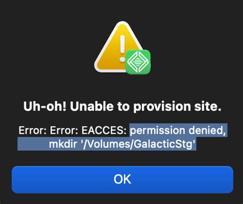 Error Eaccess Permission Denied Support Local Community