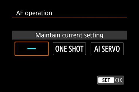 Change AF Settings Fast With Back Button AF