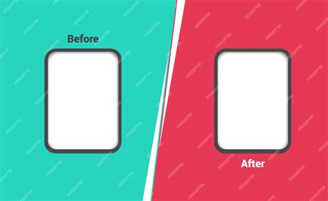 Premium Vector Gradient Before And After Background Template Two Team Vector Templates