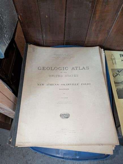 1921 Geologic Atlases Of Us Illinois Sd Kraupies Real Estate