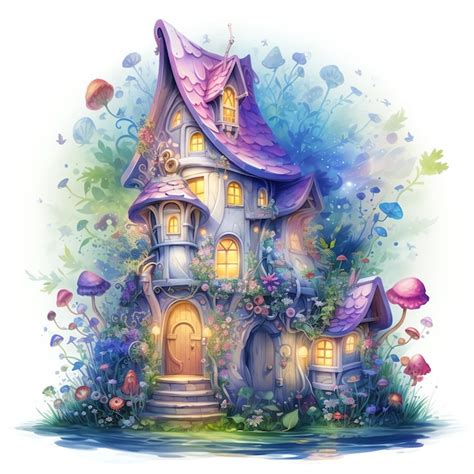Premium Ai Image Beautiful Darnassus Forest House Elf Fairy In