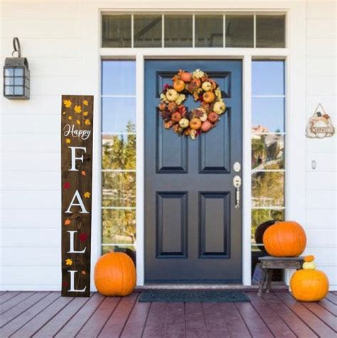 Fall Welcome Sign For Front Porch Happy Fall Yall Welcome Porch Sign Fall Front Door Sign